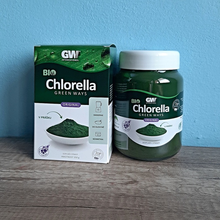 Chlorella Green Ways v prášku BIO - 350 g | GW Eshop Jecmen-chlorella.cz